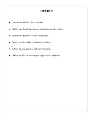 MULTIVALVE ENGINE | PDF