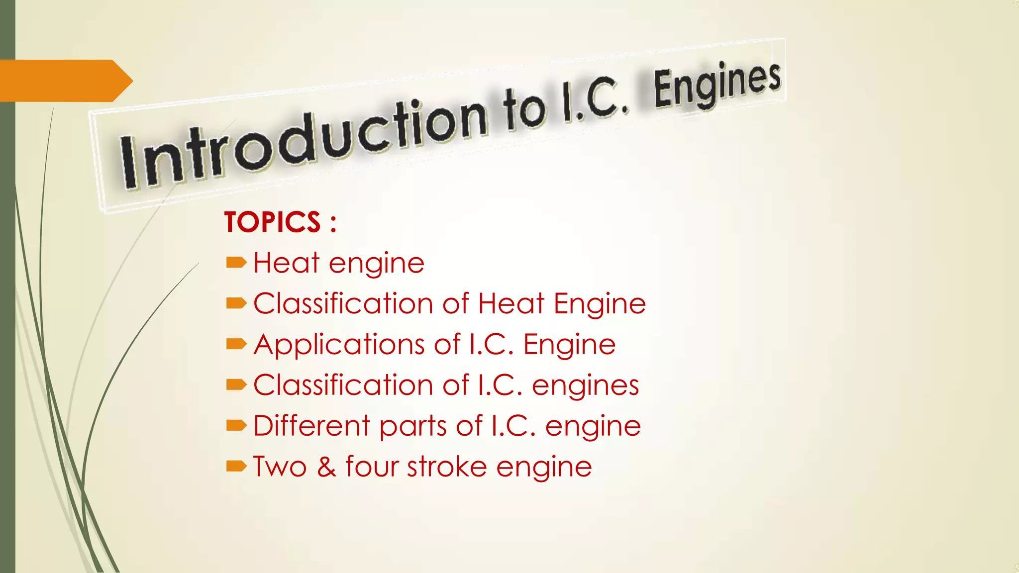 Introduction to IC engines | PDF | Automotive