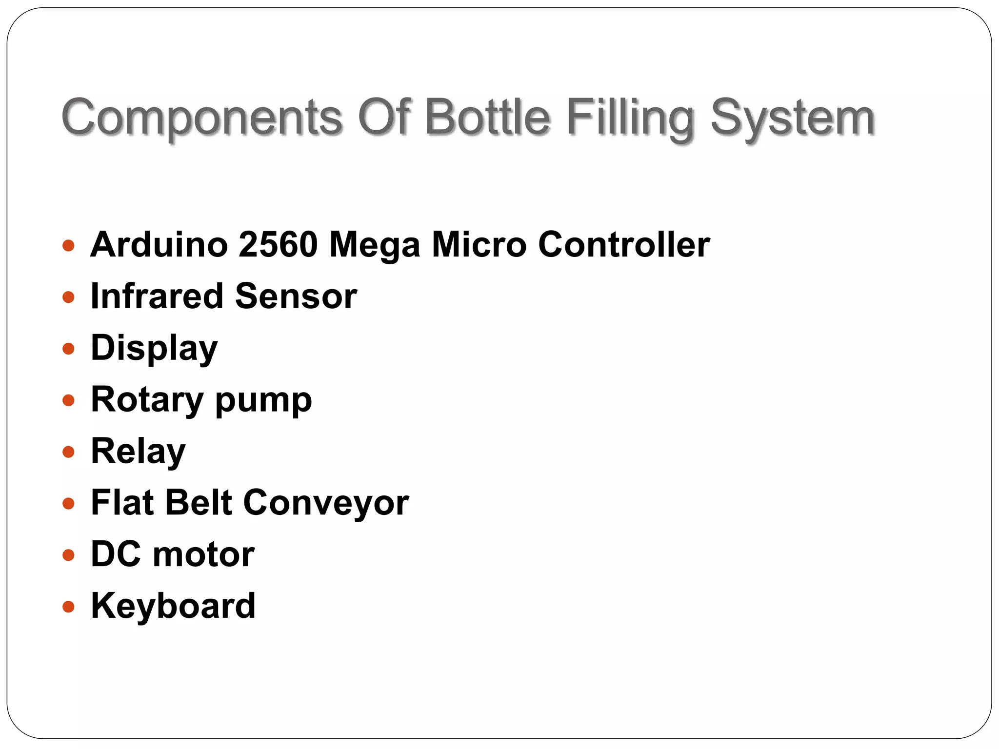 Automatic Bottling System | PPTX