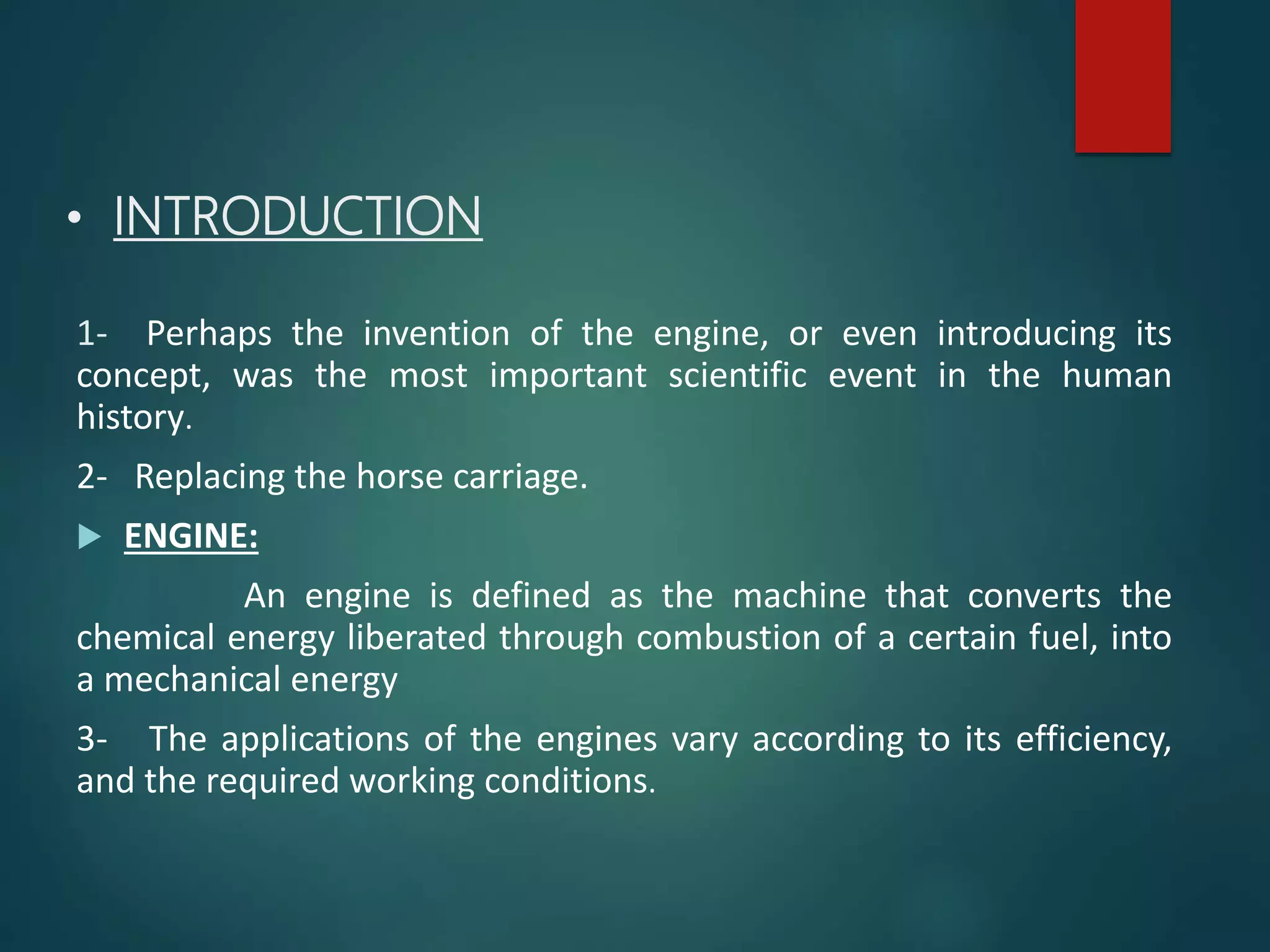 Internal Combustion Engine and its history | PPTX