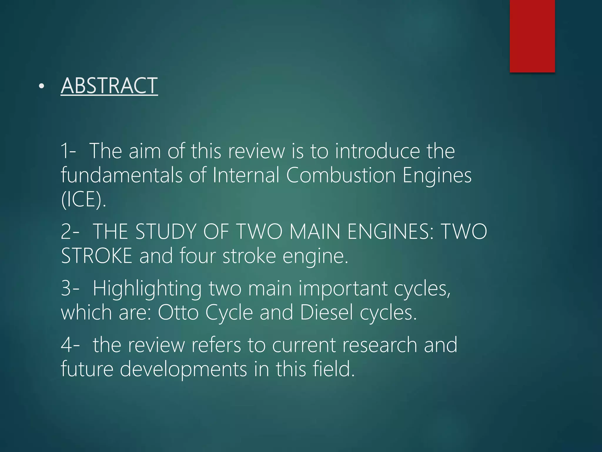 Internal Combustion Engine and its history | PPTX | Chemistry | Science