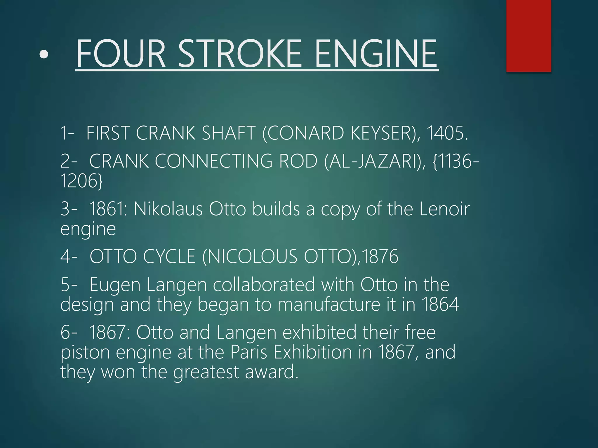 Internal Combustion Engine and its history | PPTX