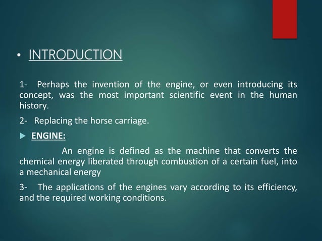 Internal Combustion Engine and its history | PPTX | Chemistry | Science