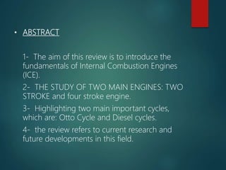 Internal Combustion Engine and its history | PPTX