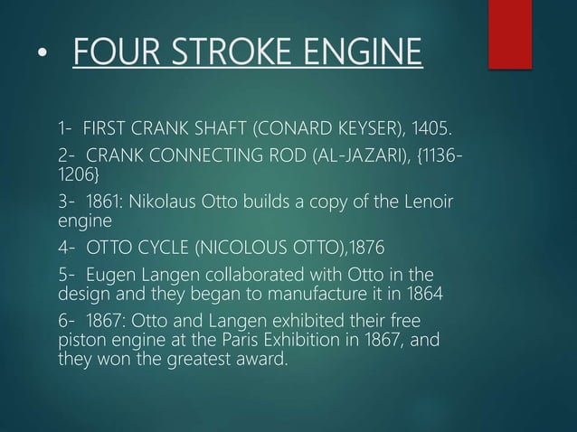 Internal Combustion Engine and its history | PPTX | Chemistry | Science