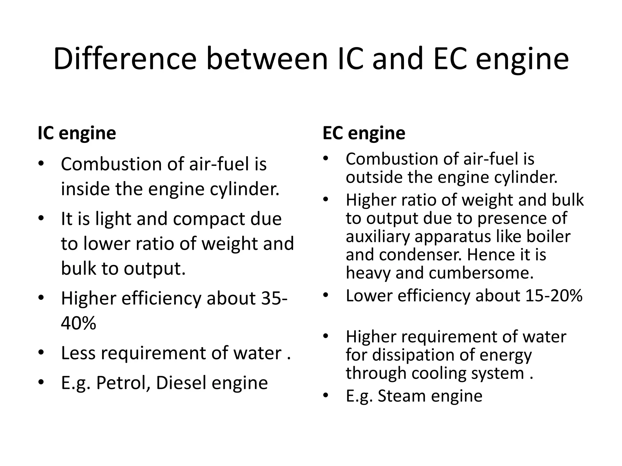 Ic engine introduction | PPTX