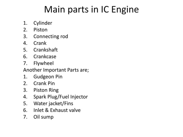 Internal combustion engine - introduction, types | PPT