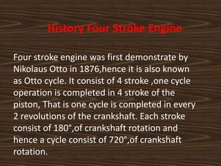 Ic engine four stroke engine | PPTX
