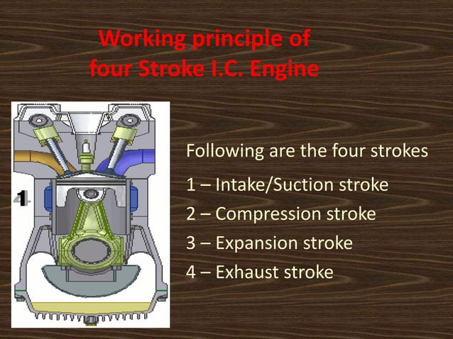 Ic engine four stroke engine | PPTX