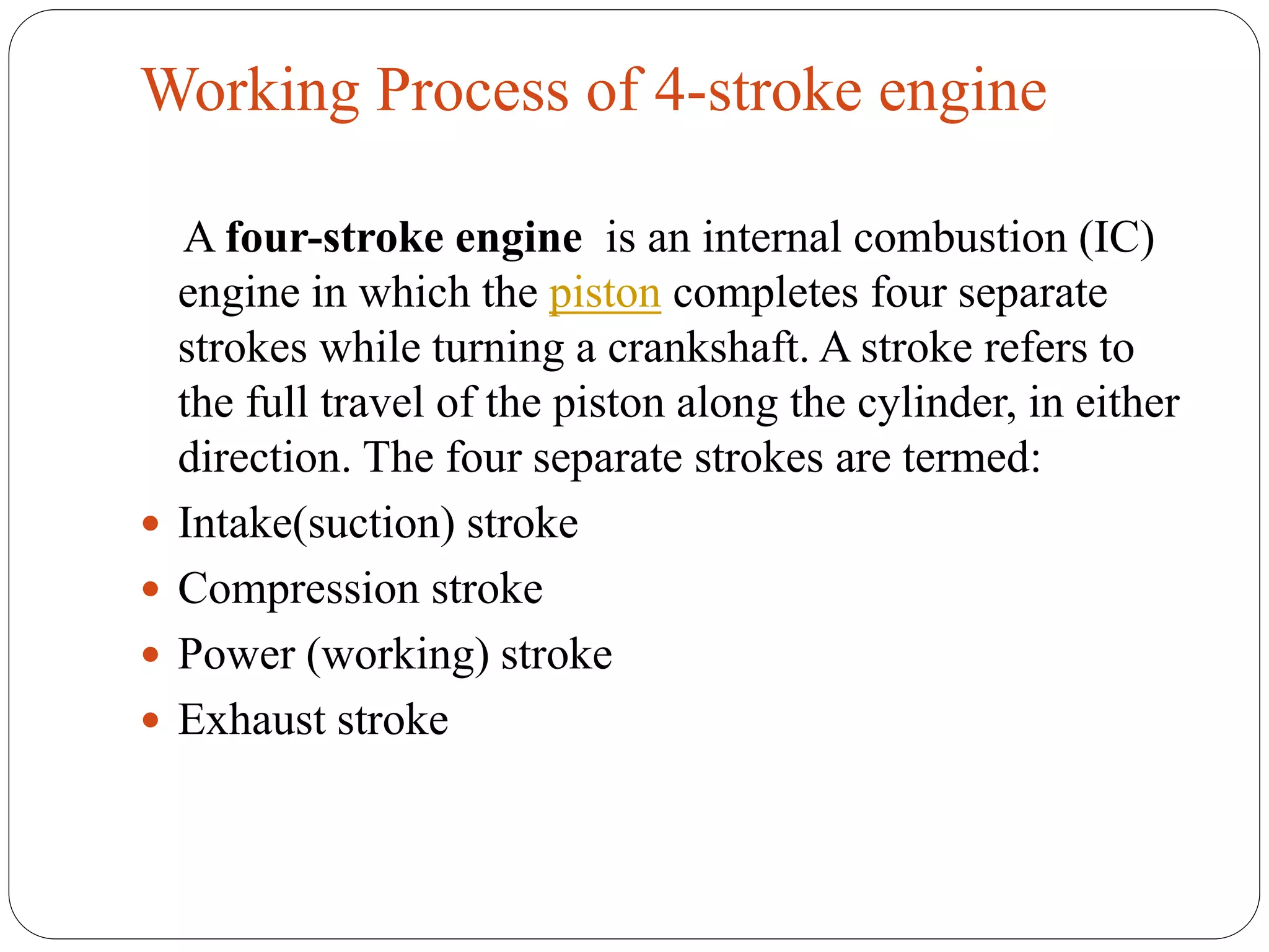 Ic engine and its types,applications | PPTX
