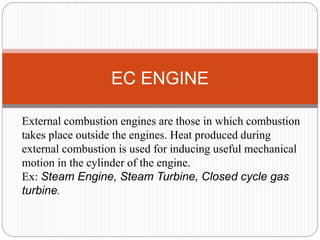 Ic engine and its types,applications | PPTX