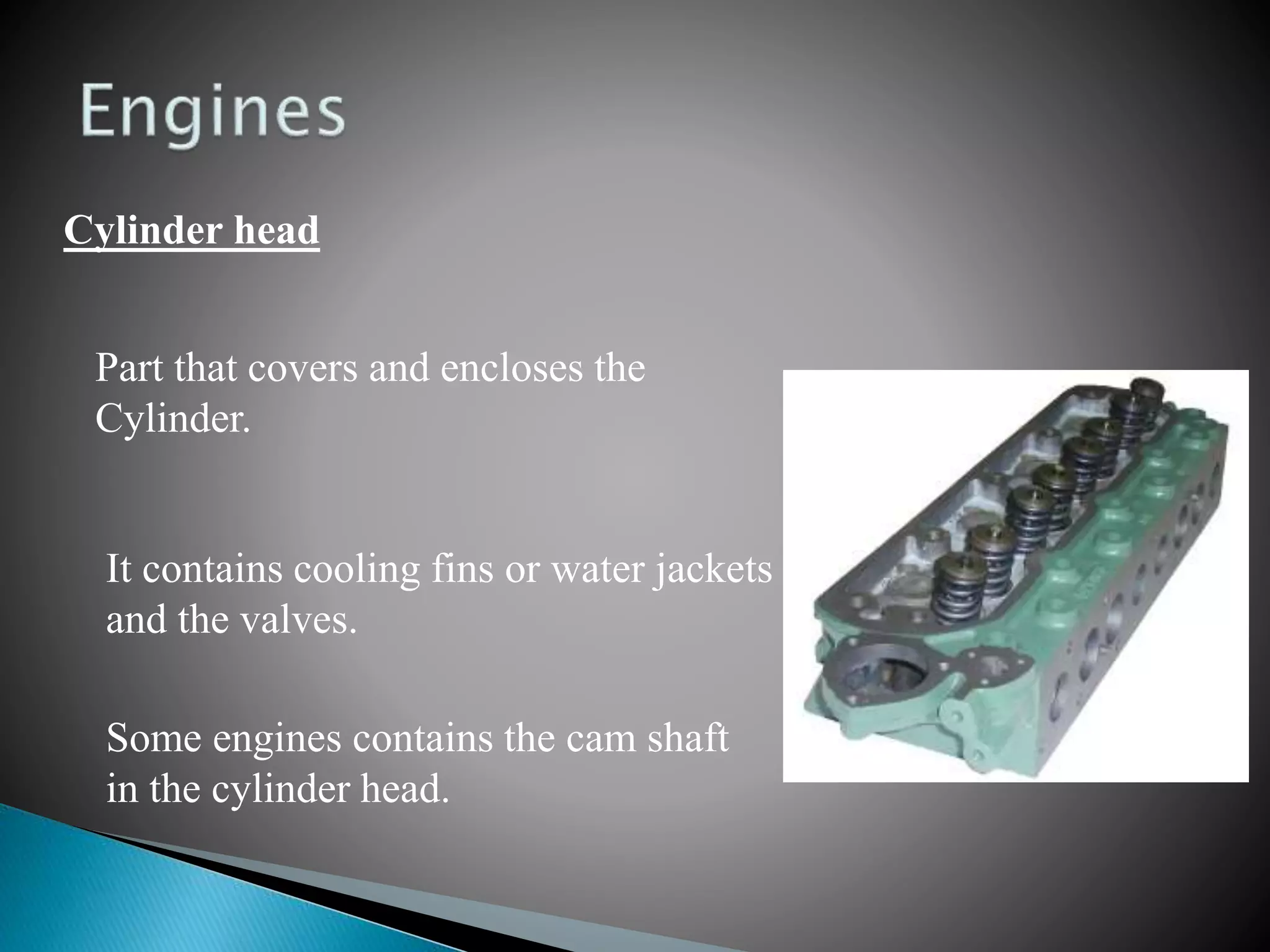 Ic engine components and their function | PPTX