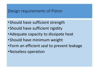 Internal combustion engine components design | PDF