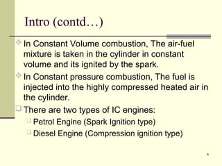 IC Engine componets and working principles | PPT