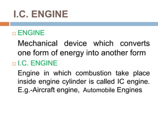 I C engine | PPTX