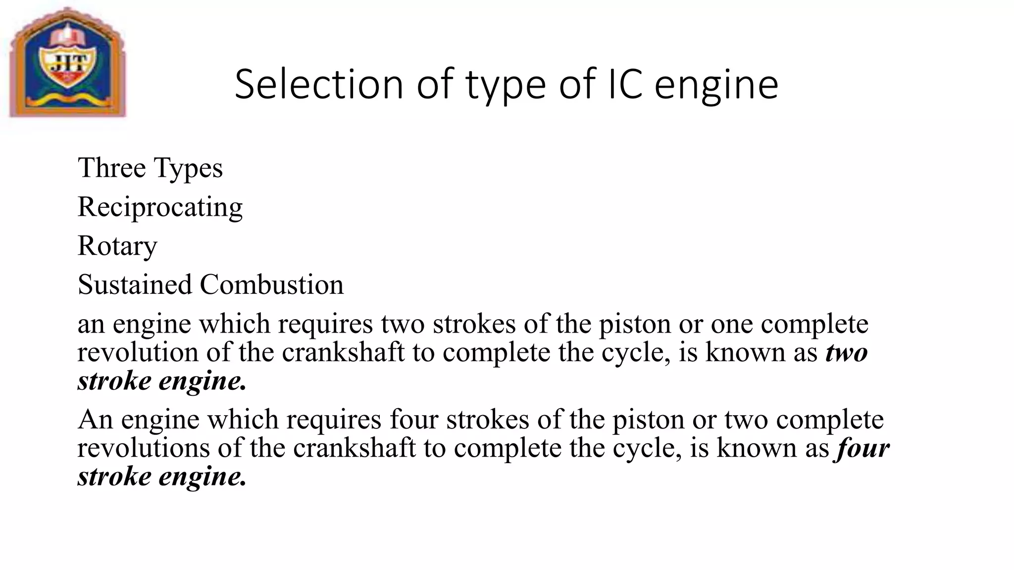 Ic engine parts | PPTX