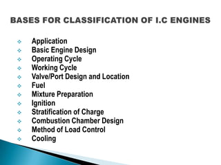 Ic engines types classification & nomenclature | PPTX