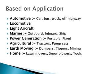 Ic engines types classification & nomenclature | PPTX