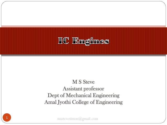 Basic Mechanical Engineering - IC engines | PDF