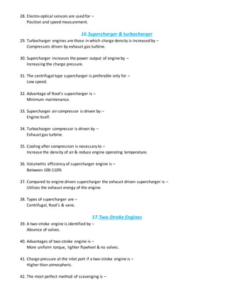 Objective of Ic engines | DOCX | Physics | Science