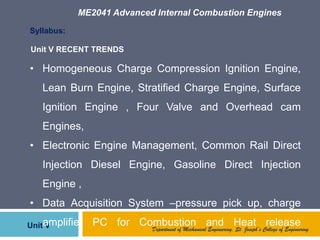 Advanced Ic engines unit 1 | PPTX