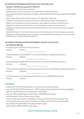 Instrument & Control Engineer | PDF