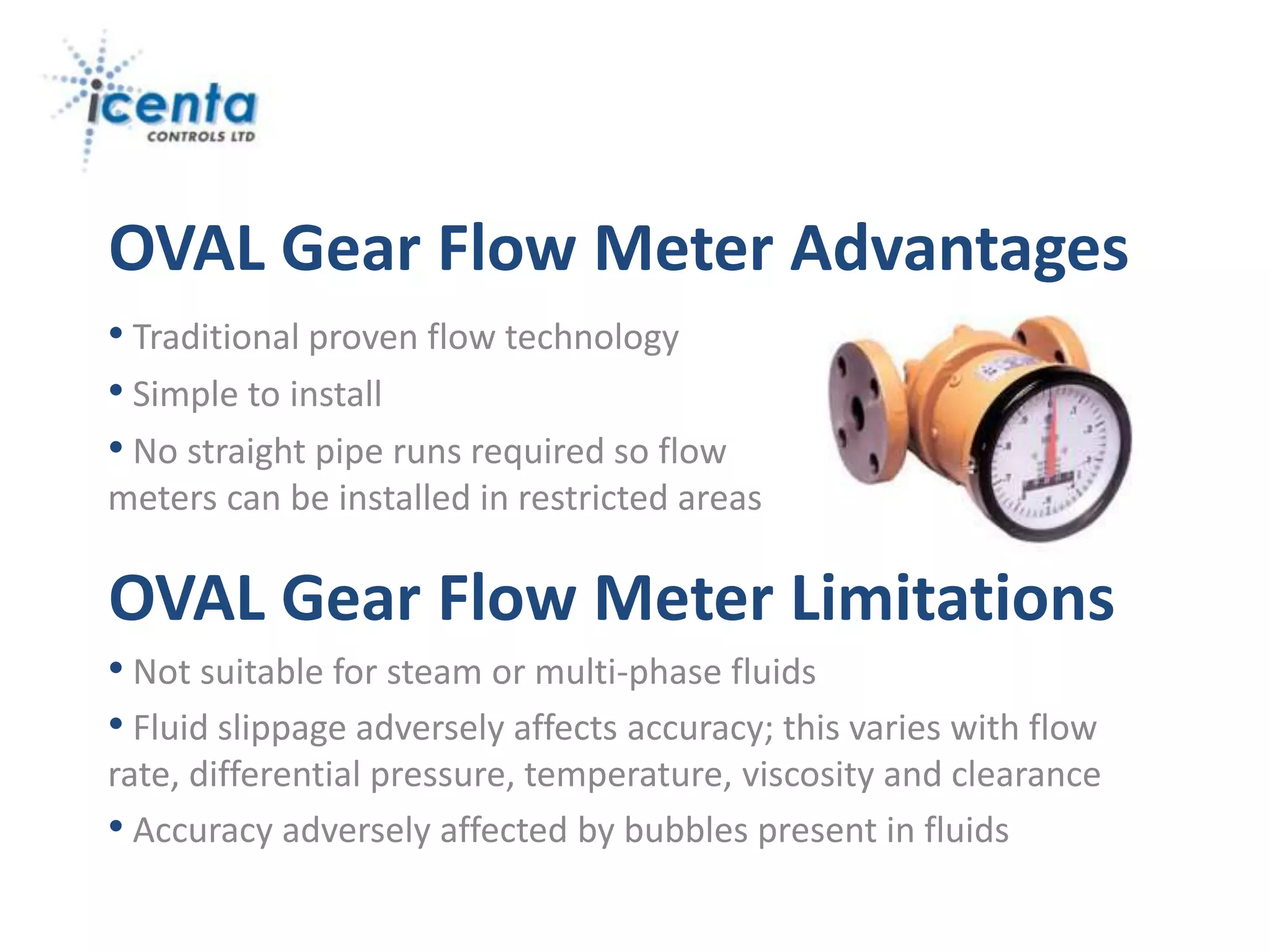 icenta oval gear flow meters | PPTX