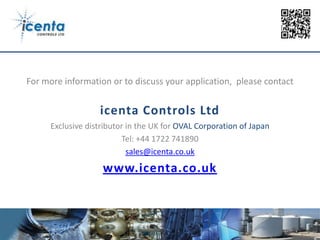 icenta oval gear flow meters | PPTX