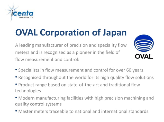 icenta oval gear flow meters | PPT