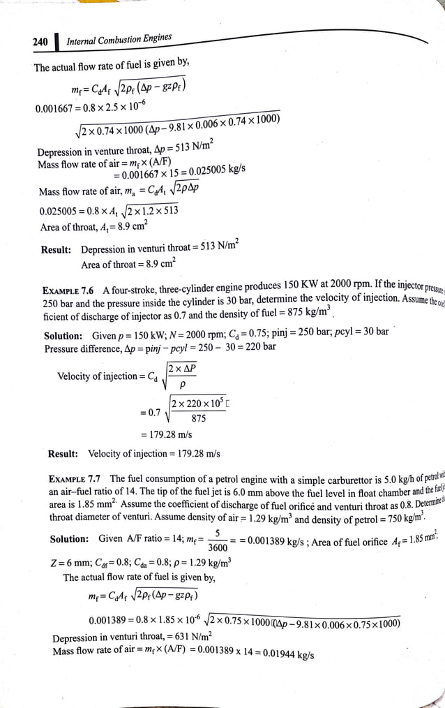 ICE Numericals internal Combustion Engine | PPT