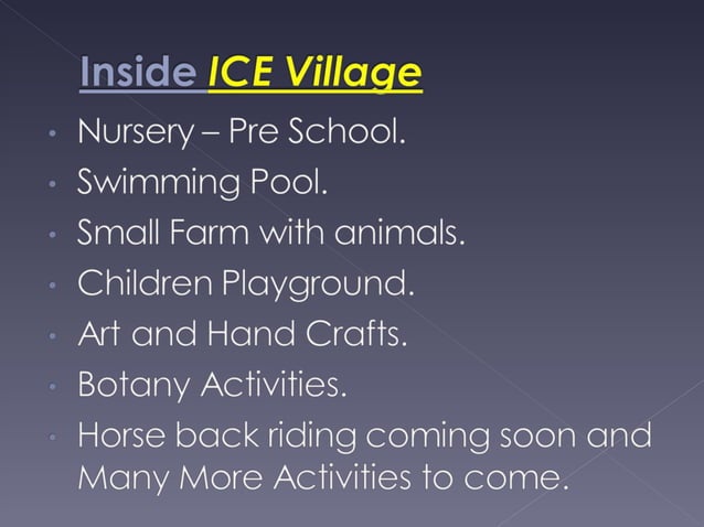Ice nursery, preschool, american schools | PPT