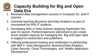 ICT Centre of Excellence and Open Data –iCEOD | PPT