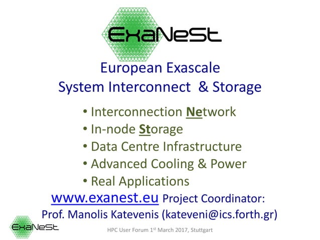 European Exascale System Interconnect & Storage | PPT