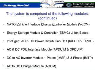 Modular Scalable Micro Grid: ICEPAG 2016 Presentation | PPT