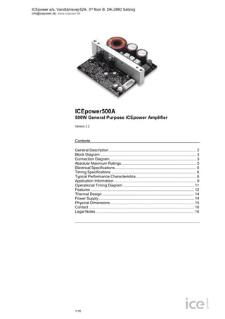 Ic epower500 a_datasheet amp | PDF