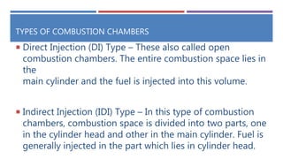 Combustion Chambers in CI Engine | PPTX