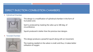 Combustion Chambers in CI Engine | PPTX