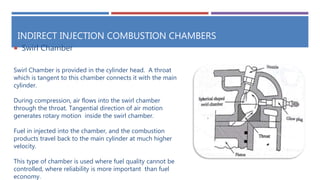 Combustion Chambers in CI Engine | PPTX