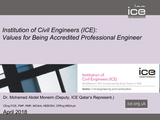 Values of ICE Professional Registeration | PDF | Civil Engineering ...