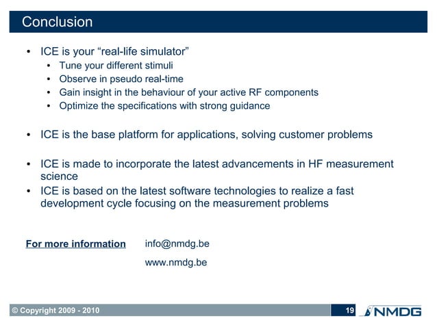ICE Presentation: Integrated Component Characterization Environment | PDF