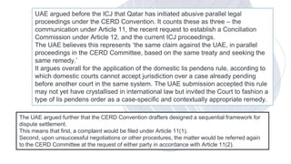 Procedural Law: An Icerd application upon the I.C.of Justice | PPT