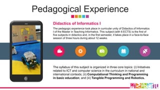 LEARNING SCENARIOS WITH ROBOTS AS STRATEGY TO DEVELOP COMPUTATIONAL THINKING SKILLS IN COMPUTER ...