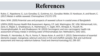 Heavy Metal Contamination in Gelidium Pusillum: A Human Health Risk ...
