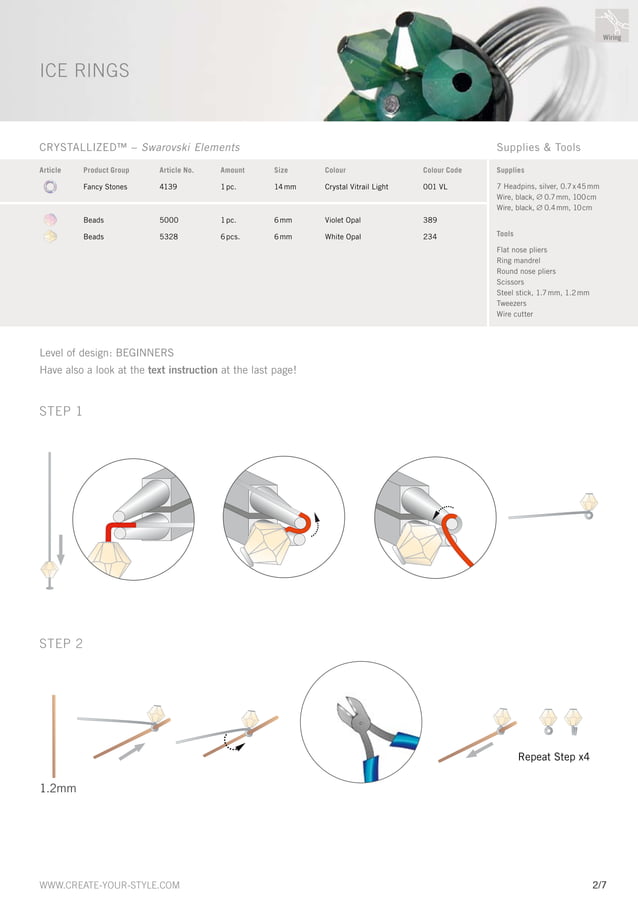 Ice rings instruction | PDF