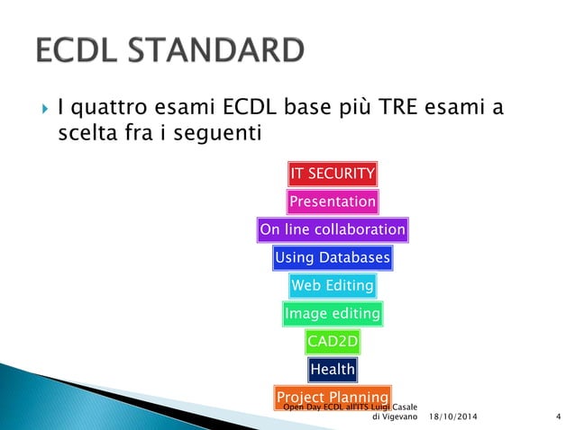 I certificati della nuova ecdl | PPT