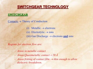 ECNG 3015 chapter 6 - switchgear technology | PPSX
