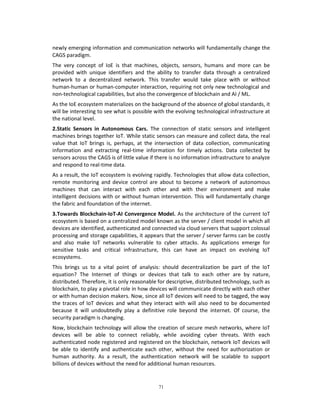 Does the Convergence of the Blockchain, the Internet of Things and Artificial Intelligence ...