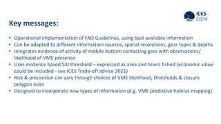 ICES VME & fisheries foot print | PPT