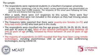 The functionality and interactivity of video conferencing technologies: A synchronous technology ...