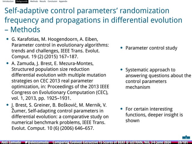 Comparing Evolved Extractive Text Summary Scores Of Bidirectional